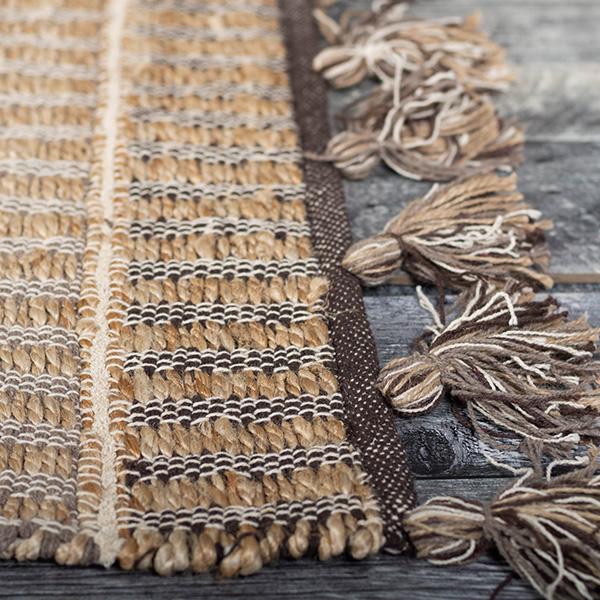 Jute and Cotton Rug With Tassels – the oak family boutique